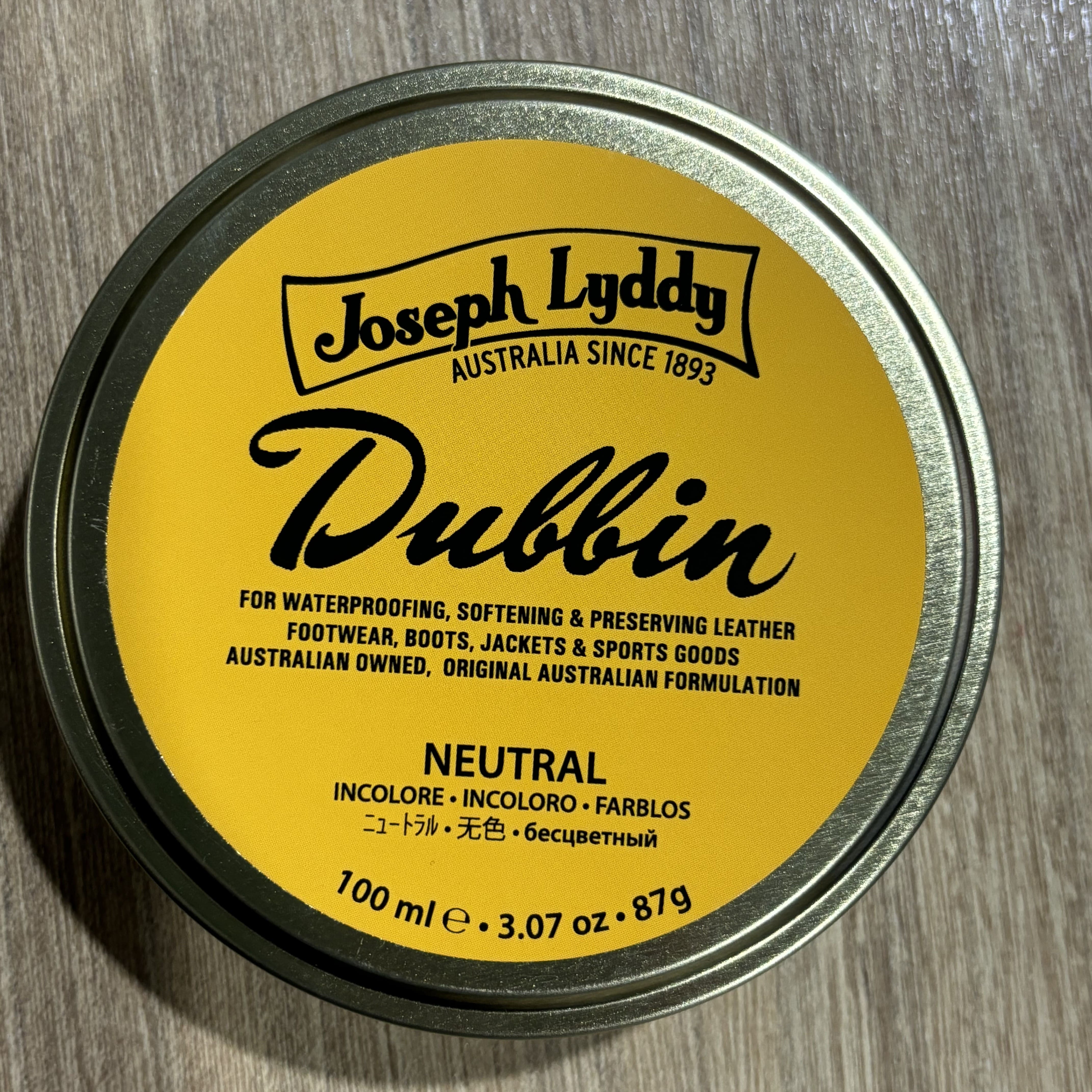Joseph Lyddy Neutral Waterproofing Dubbin 87g