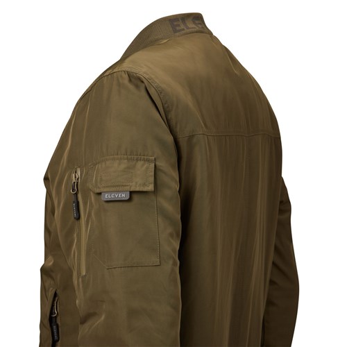 ELEVEN Workwear Quilted Bomber Jacket w/ Detachable Hood