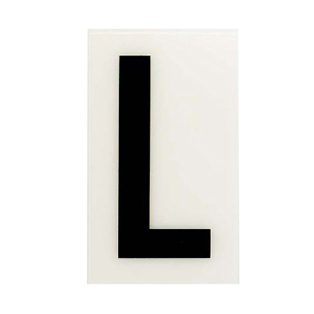 Sandleford White "L" 60x35mm Self Adhesive Letter