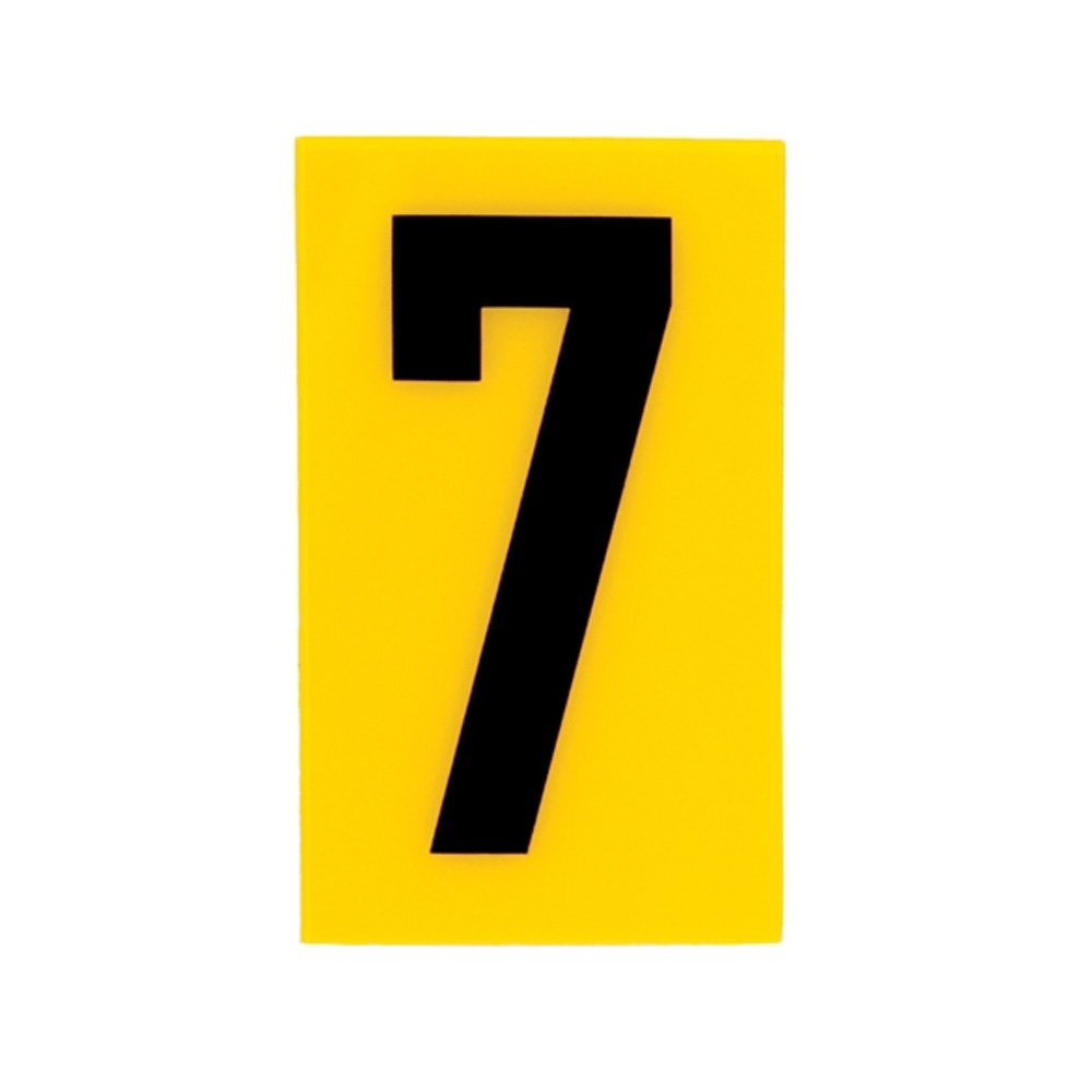 Sandleford Yellow "7" 60x35mm Self Adhesive Numeral