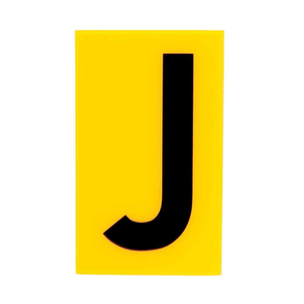 Sandleford Yellow "J" 60x35mm Self Adhesive Letter