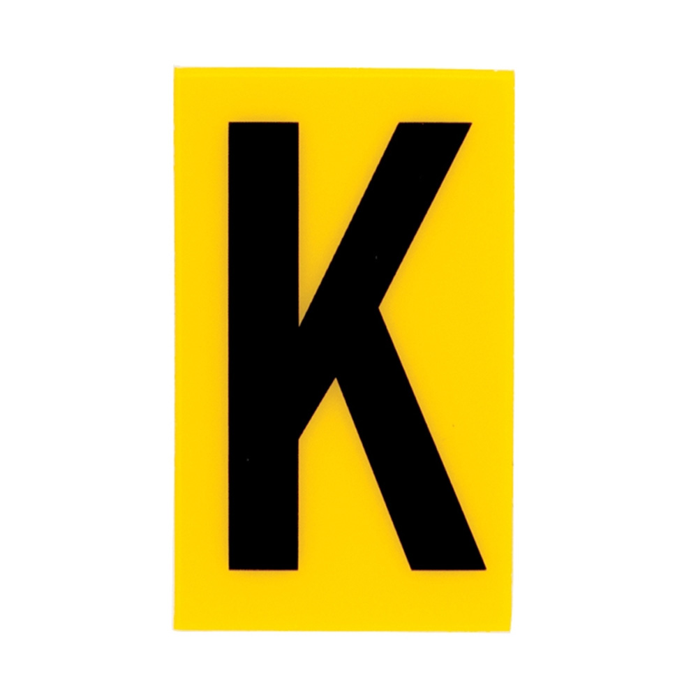 Sandleford Yellow "K" 60x35mm Self Adhesive Letter