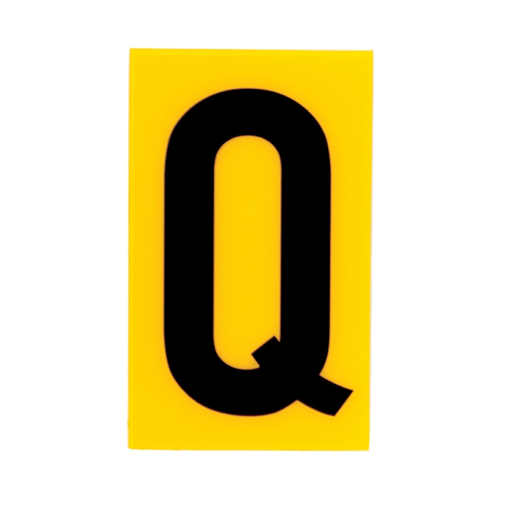 Sandleford Yellow "Q" 60x35mm Self Adhesive Letter