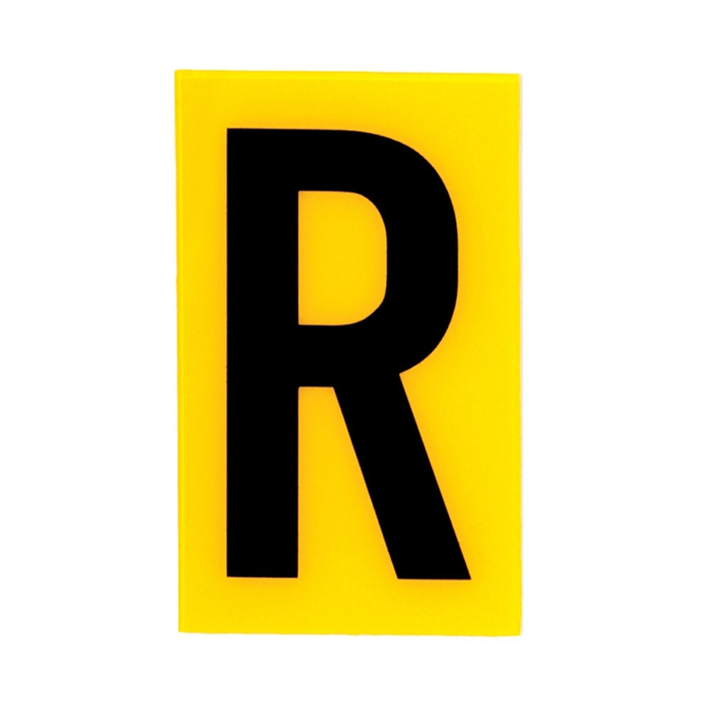 Sandleford Yellow "R" 60x35mm Self Adhesive Letter