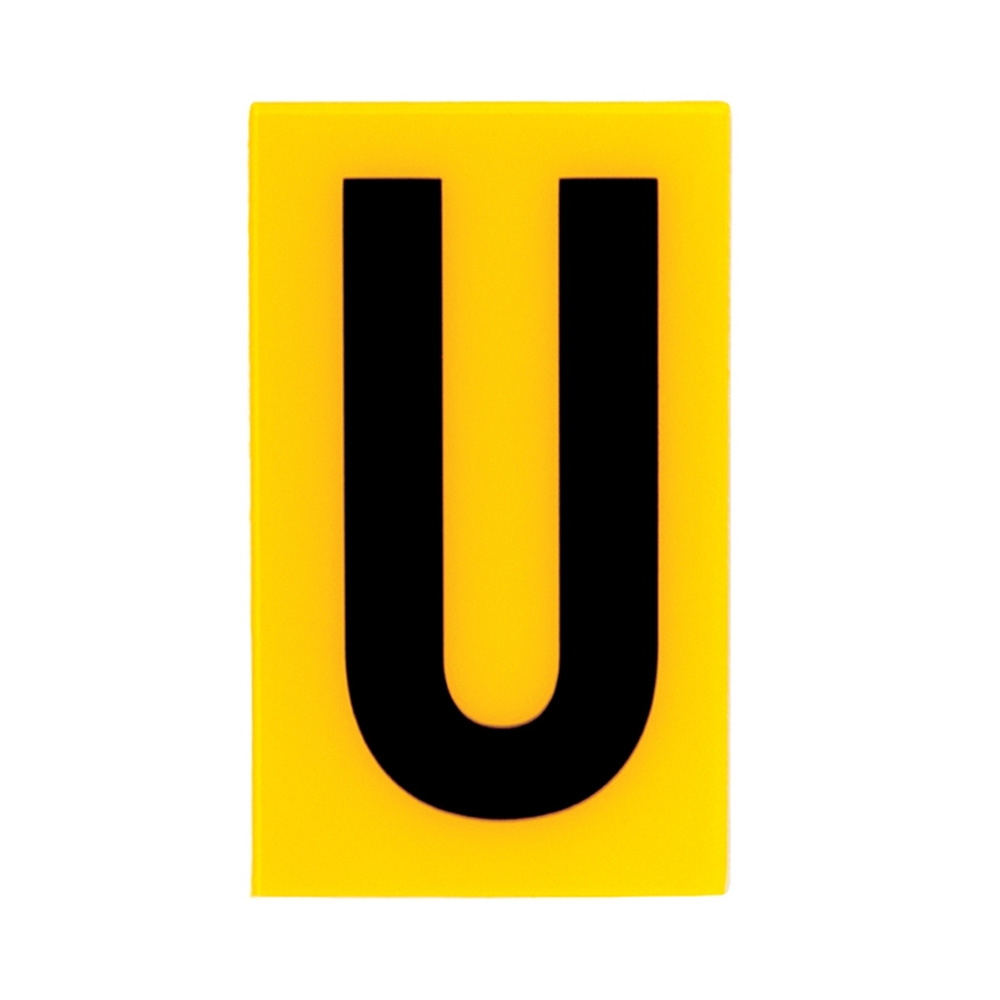 Sandleford Yellow "U" 60x35mm Self Adhesive Letter
