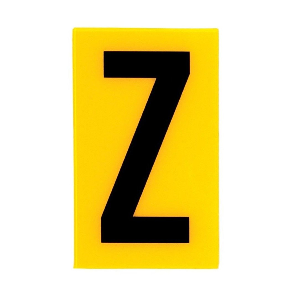Sandleford Yellow "Z" 60x35mm Self Adhesive Letter