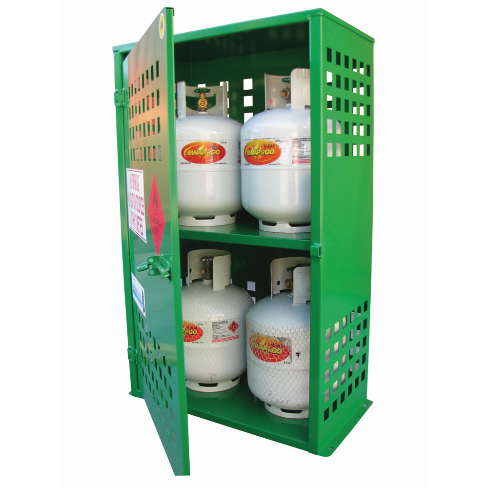 Storemasta 4 x 9kg LPG Gas Bottles Storage Cage GQA04