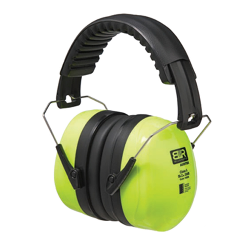 Blue Rapta Folding Hi-Vis Earmuff Headband Class 5