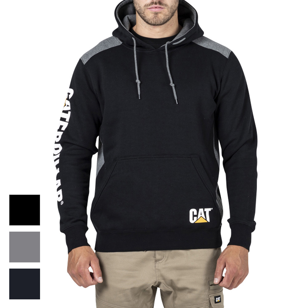 CAT® Workwear Logo Panel Hooded Sweatshirt