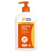 Cancer Council Sunscreen Sunscreen Everyday SPF50 500mL ED500
