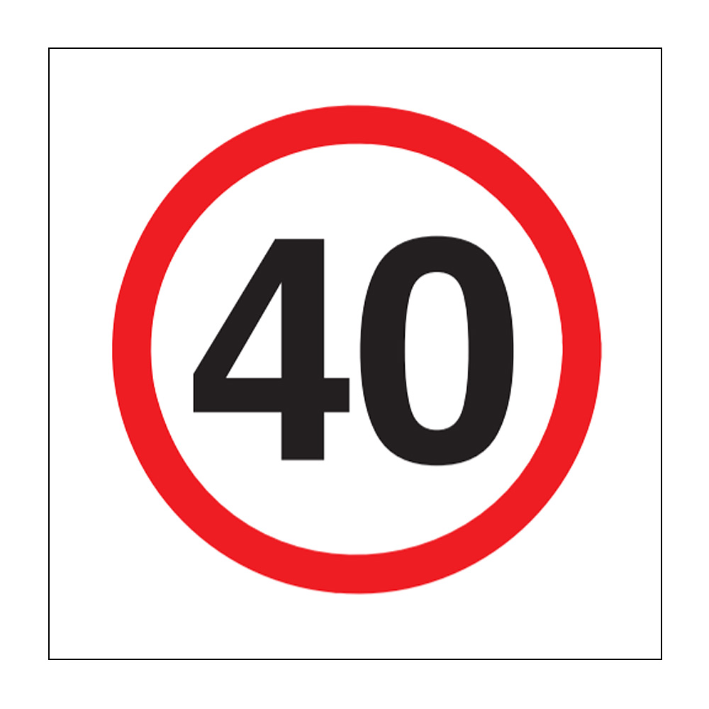Speed 40km 600x600mm Multi-Message Sign CT284-24H