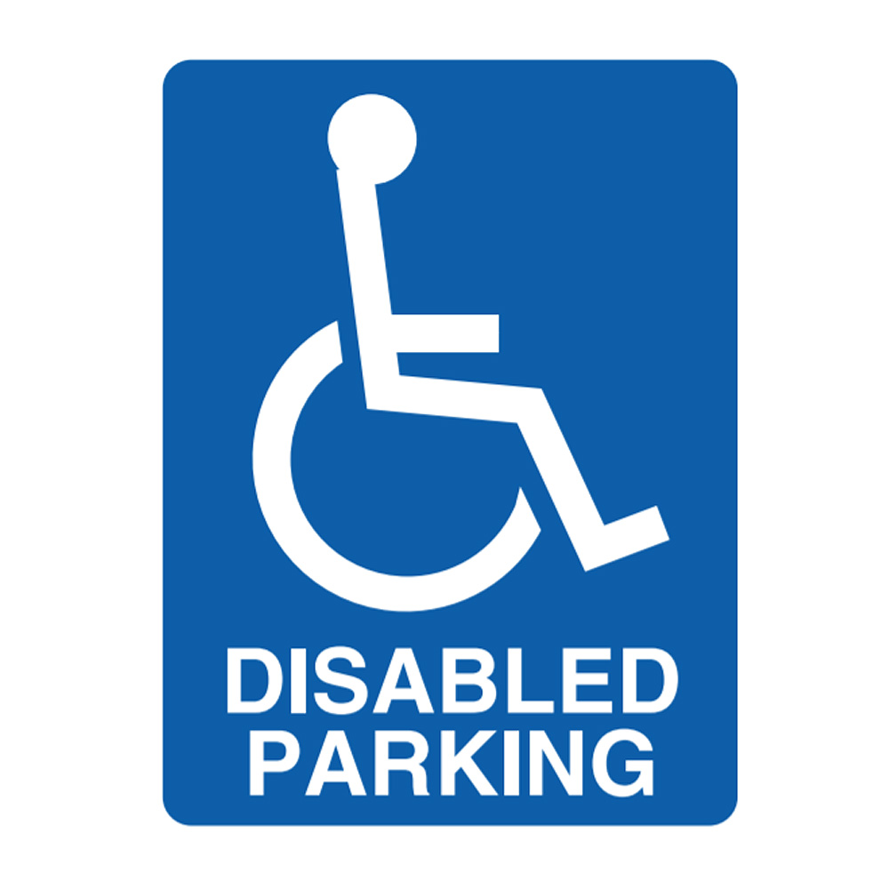 Disabled Parking 450x300mm Metal Traffic Sign TC420LSM