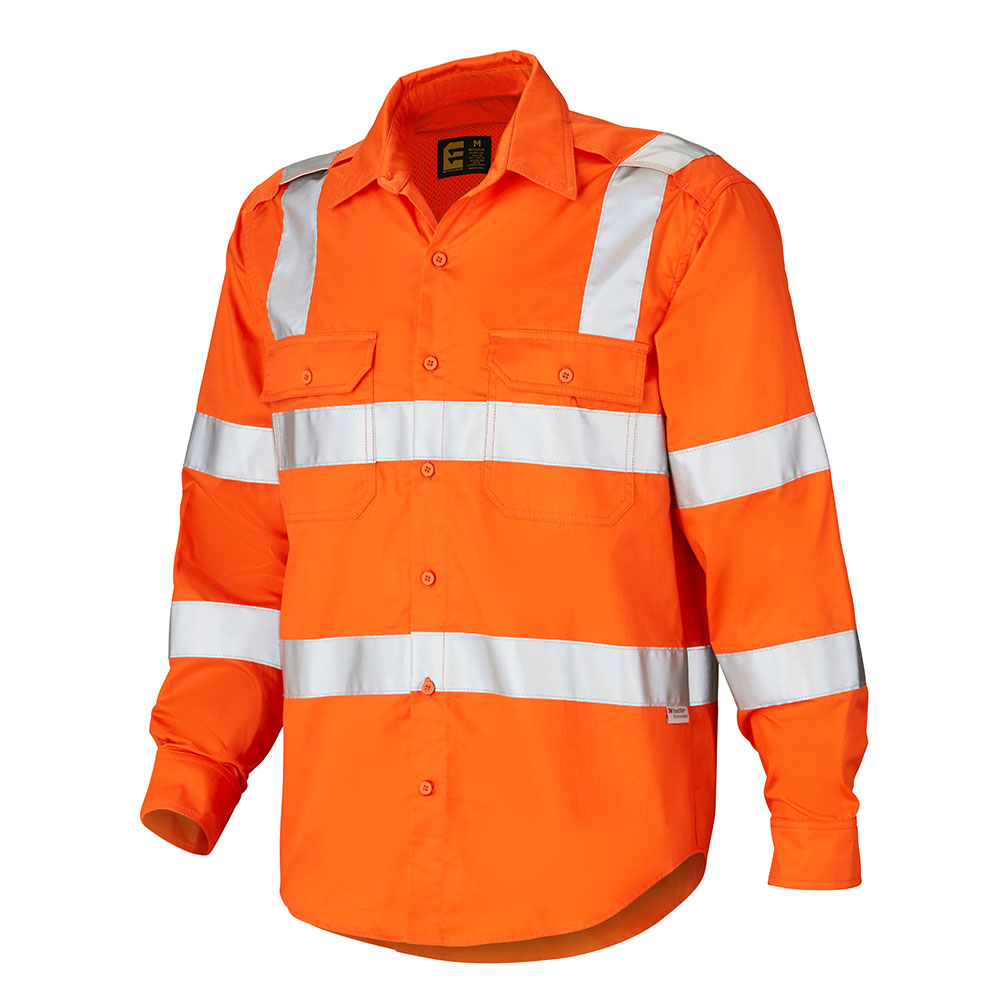 ELEVEN Workwear Hi-Vis 3M™ 'Hoop' Taped L/S Shirt