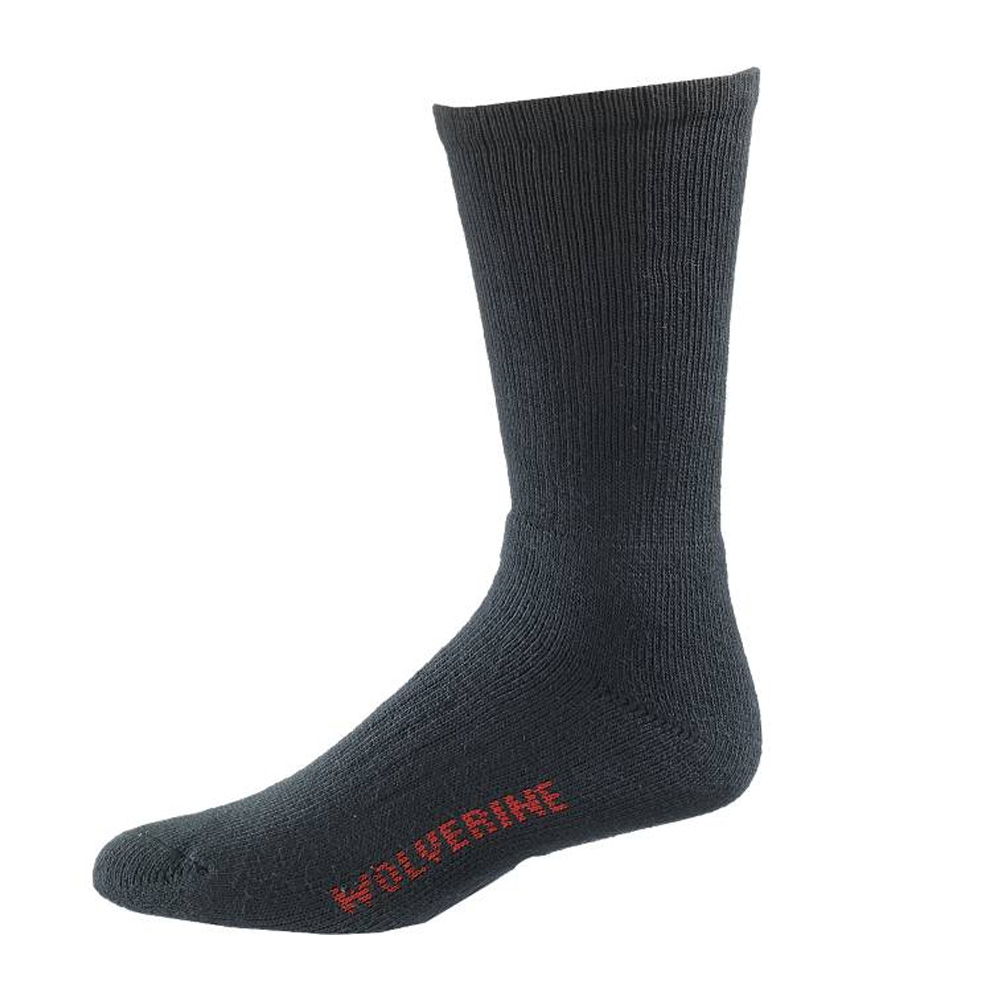 Wolverine Mid Calf Steel Toe Cotton Socks (2pk)